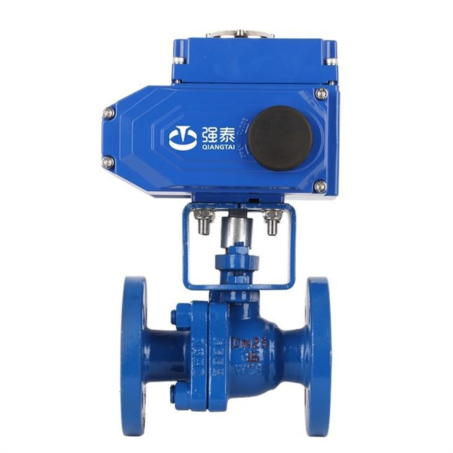 China ac110v motorized dn50 din cast iron ball valve manufacturers ...